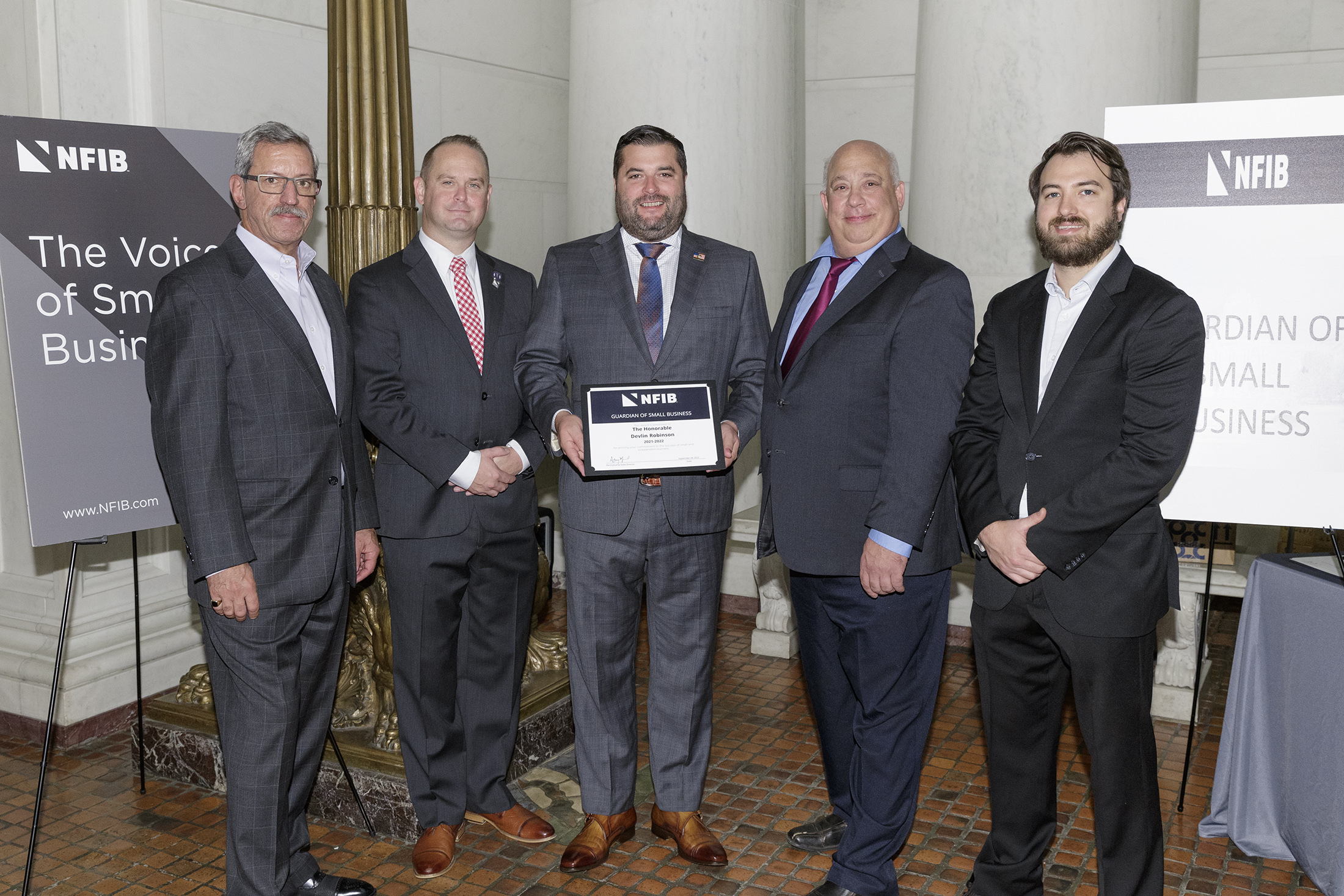 Robinson Recognized as a Guardian of Small Business - Senator Robinson
